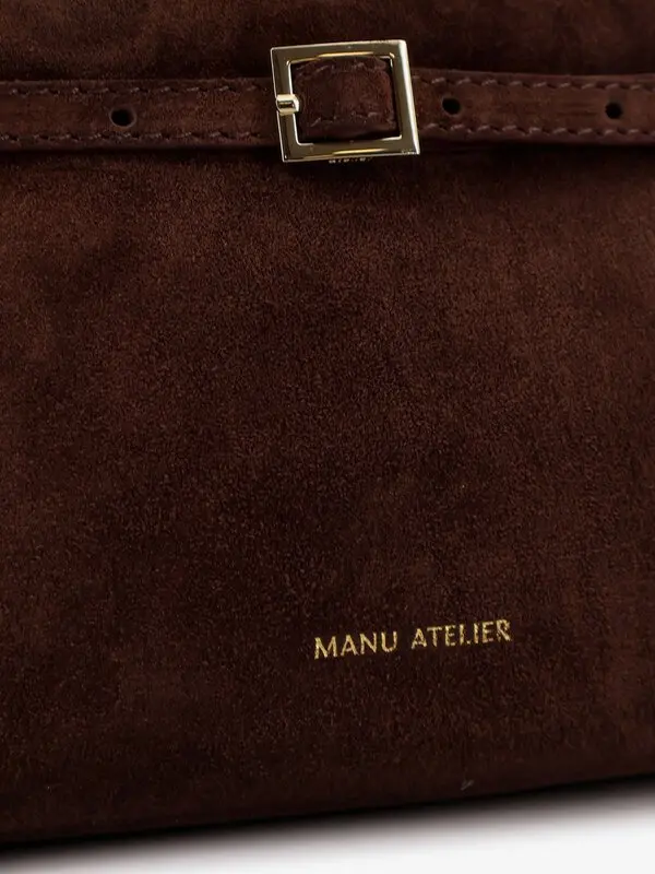 Manu Atelier Le Cambon 25 Suede Handbag