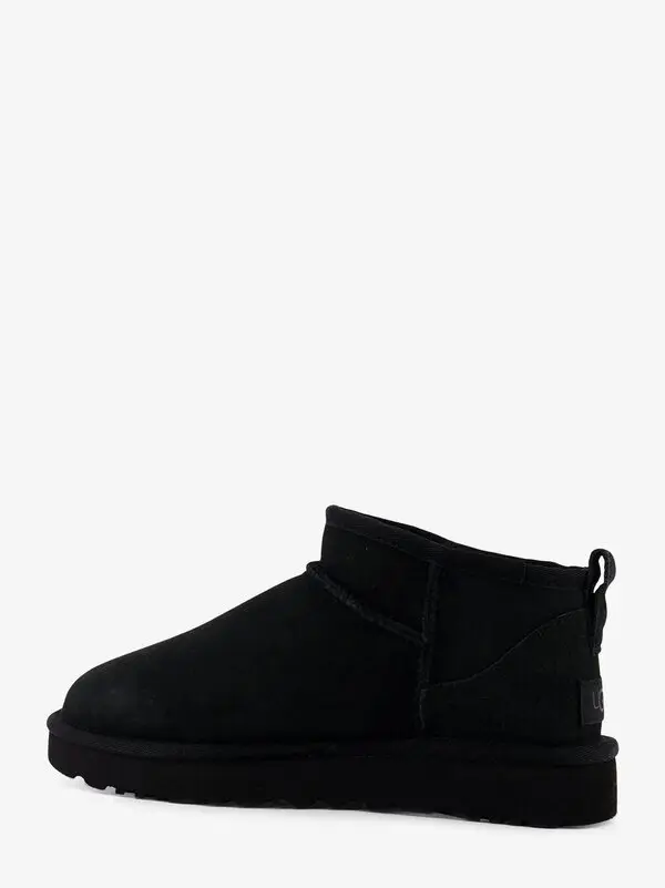UGG Classic Ultra Mini Suede Ankle Boots - Black