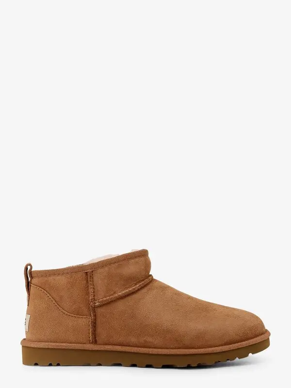 UGG Classic Ultra Mini Suede Ankle Boots - Brown