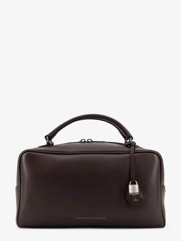 Brunello Cucinelli Leather Explorer Bag - Brown