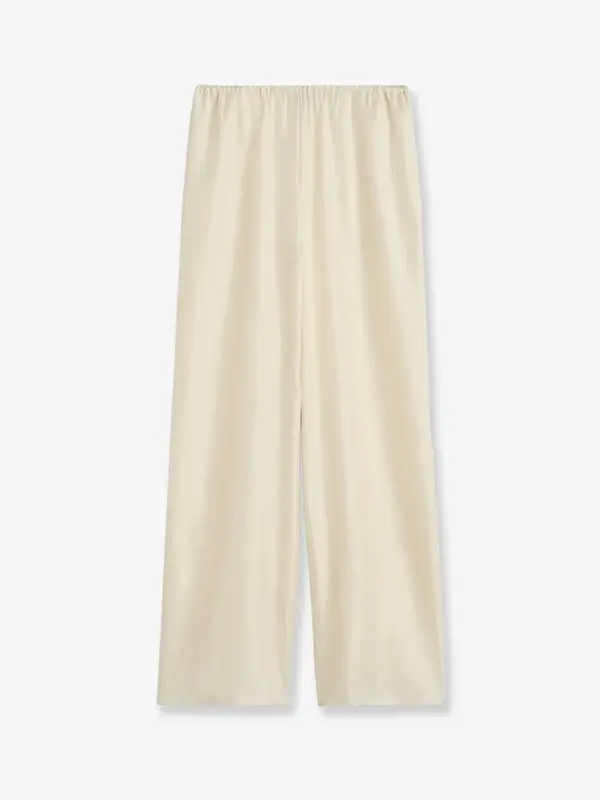 TOTEME Pajamas Organic Silk Trousers - White