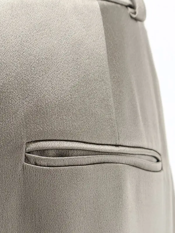 ALYSI Satin Trousers - Green