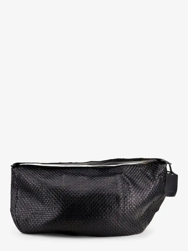 IBELIV Raffia Clip Crossbody Bag - Black