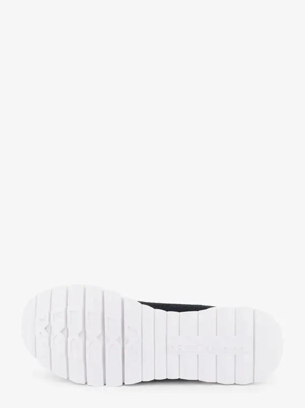 Kiton Knitted Fabric Sneakers With Embroidered Logo