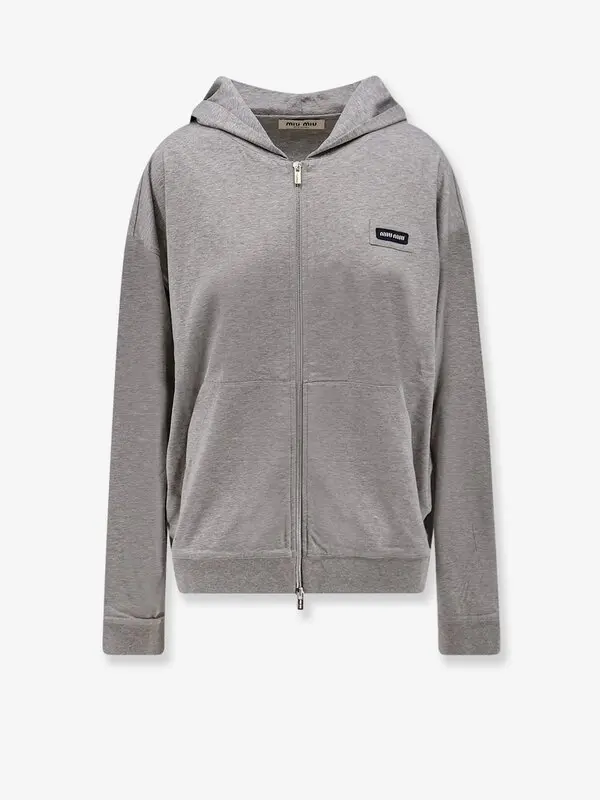 Miu Miu Mélange Jersey Sweatshirt