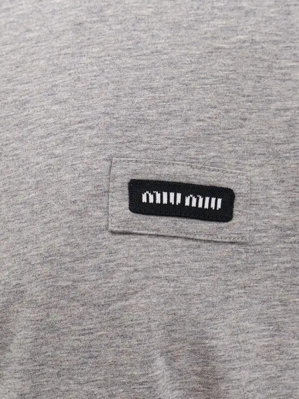 Miu Miu Mélange Jersey Sweatshirt