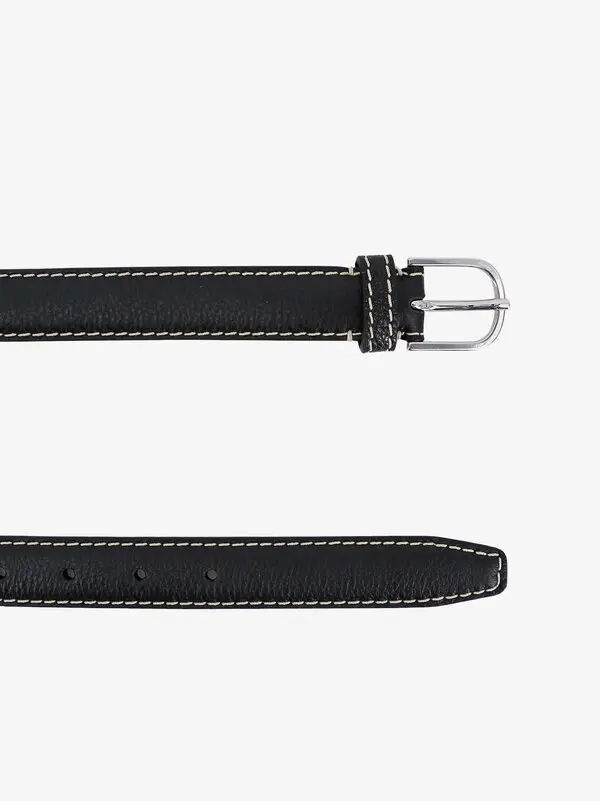 TOTEME Slim Grained Leather Belt