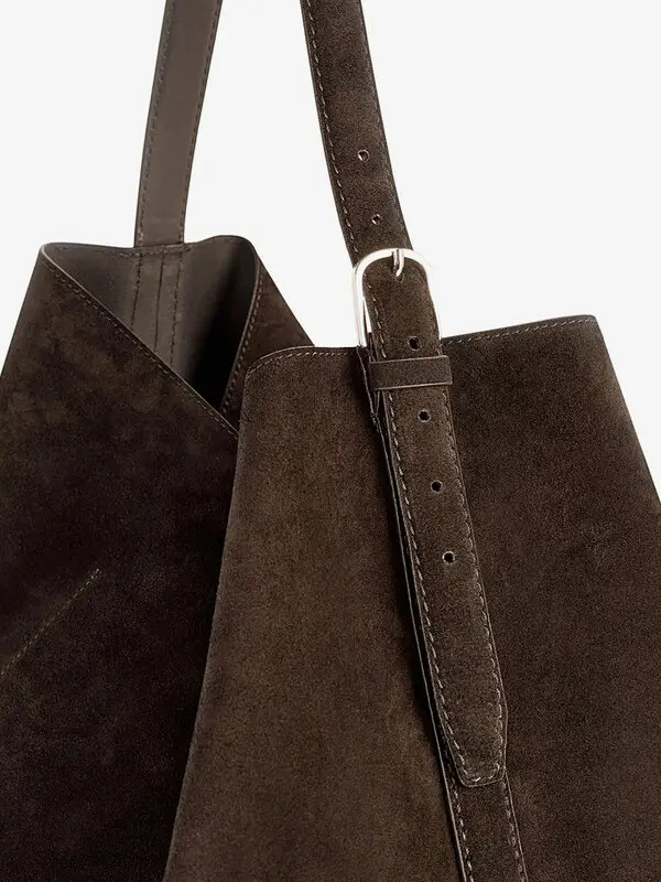 TOTEME Suede Belted Tote Shoulder Bag