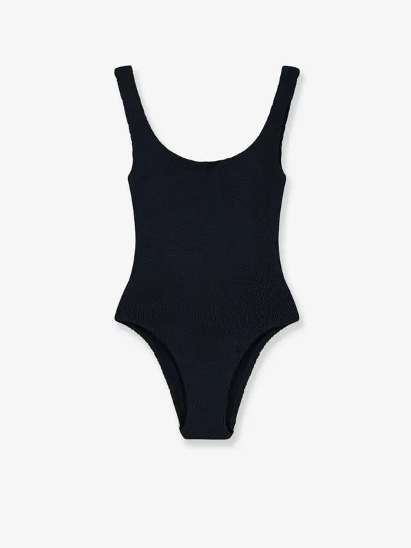 MC2 SAINT BARTH Lora Crinkle One-piece Swimsuit - Black