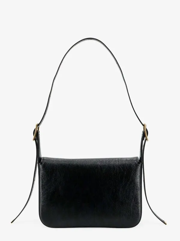 Balenciaga Arena Leather Medium Shoulder Bag - Black