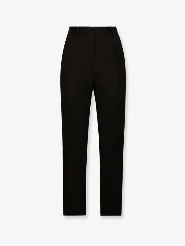 Dolce & Gabbana Tuxedo Virgin Wool And Silk Trousers