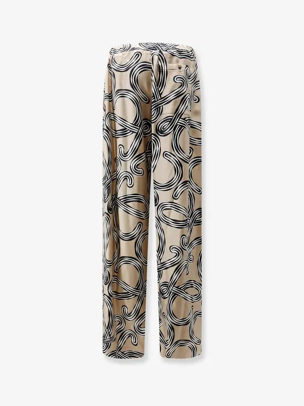 Loewe Printed Wide Leg Trousers