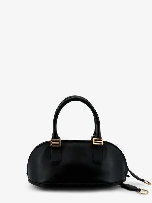 Balenciaga Bowling Bolero Leather Handbag - Black