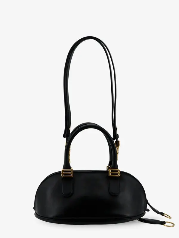 Balenciaga Bowling Bolero Leather Handbag - Black