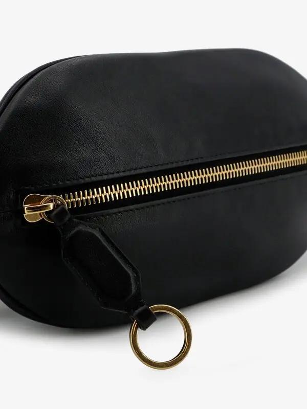 Balenciaga Bowling Bolero Leather Handbag - Black