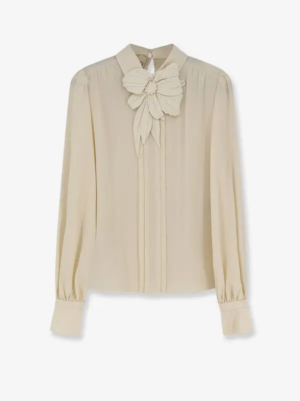 Valentino Garavani Silk Shirt - Beige