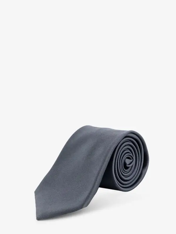 Kiton Silk Tie - Grey