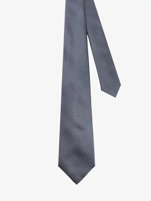 Kiton Silk Tie - Grey
