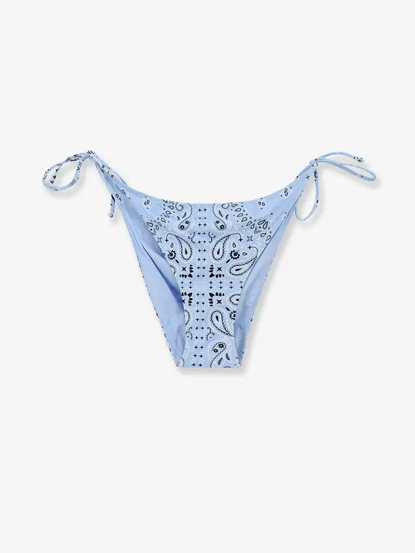 MC2 SAINT BARTH Virgo Bikini Bottoms With Paisley Print - Blue