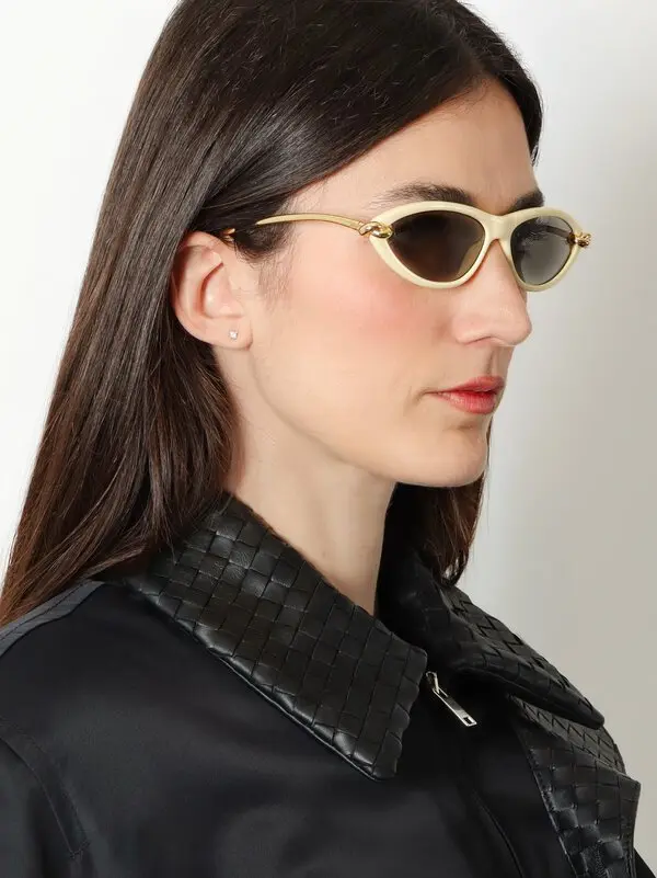 Bottega Veneta Knot Cat-eye Sunglasses