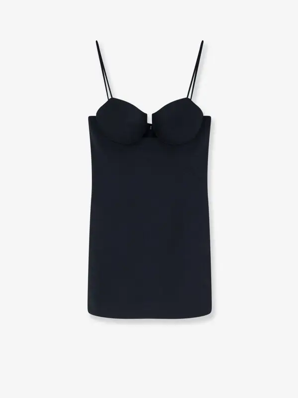Givenchy Cutaway Satin Mini Dress