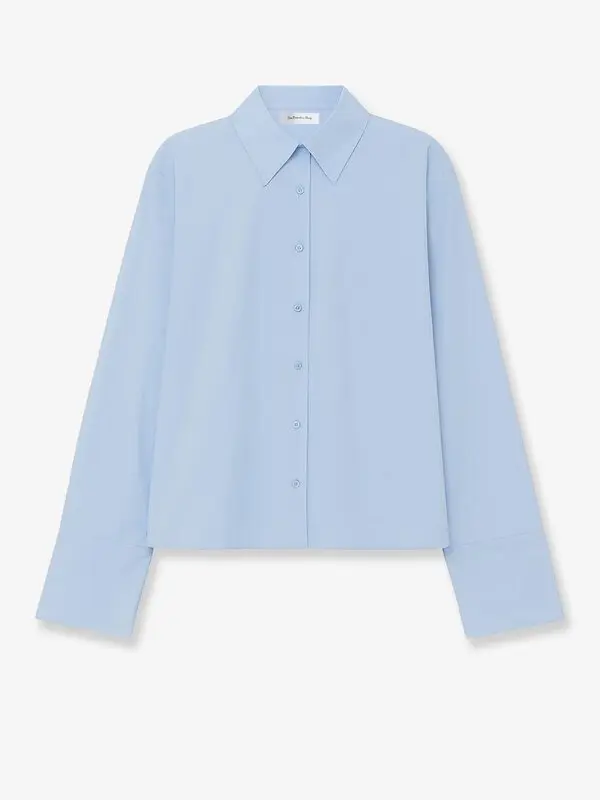 THE FRANKIE SHOP Tila Organic Cotton Shirt - Blue