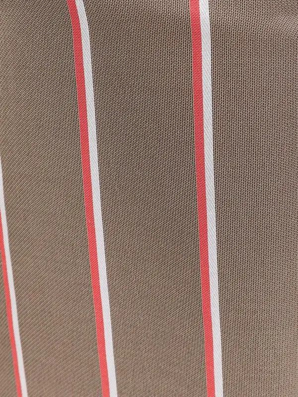 THE FRANKIE SHOP Viscose And Silk Blend Striped Trousers