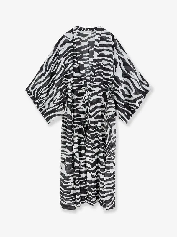 Attico Kaftan Cotton Dress - Black