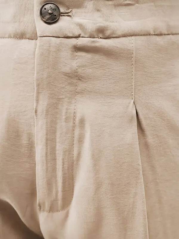 HEVO Torre Lapillo Modal Blend Bermuda Shorts - Beige