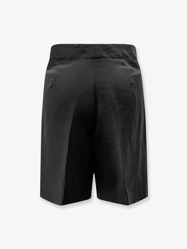 HEVO Torre Lapillo Modal Blend Bermuda Shorts - Black