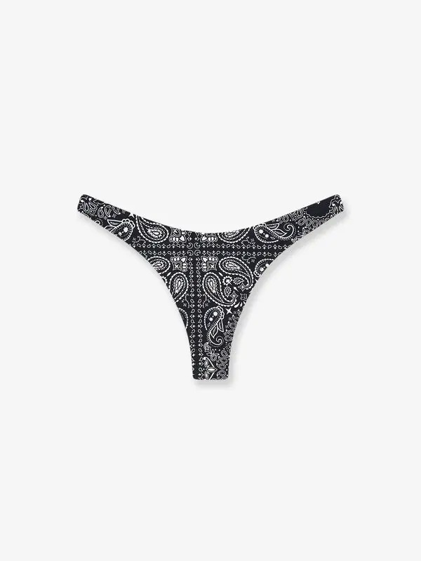 MC2 SAINT BARTH Stretch Nylon Bikini Bottoms - Black