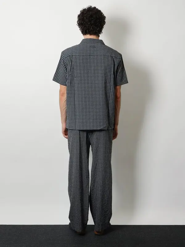 DUNST Cotton Blend Shirt With Check Pattern
