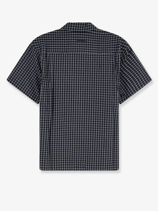 DUNST Cotton Blend Shirt With Check Pattern