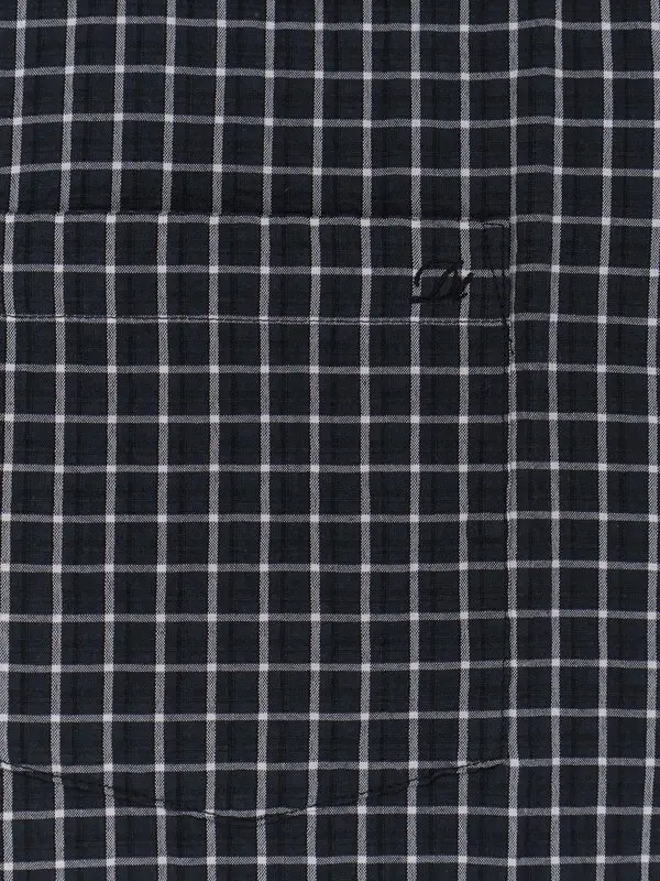 DUNST Cotton Blend Shirt With Check Pattern