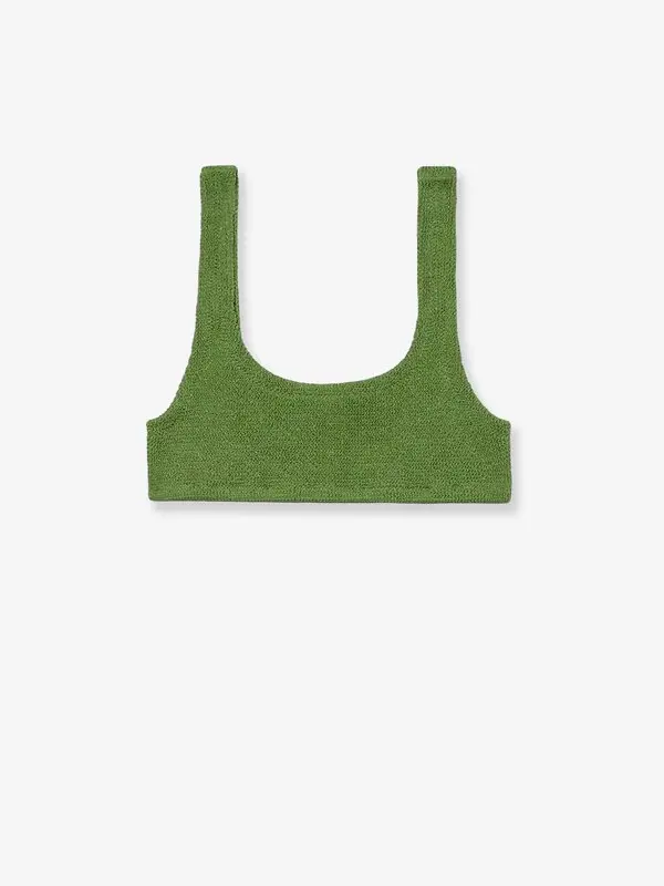 MC2 SAINT BARTH Naima Stretch Nylon Bikini Top - Green