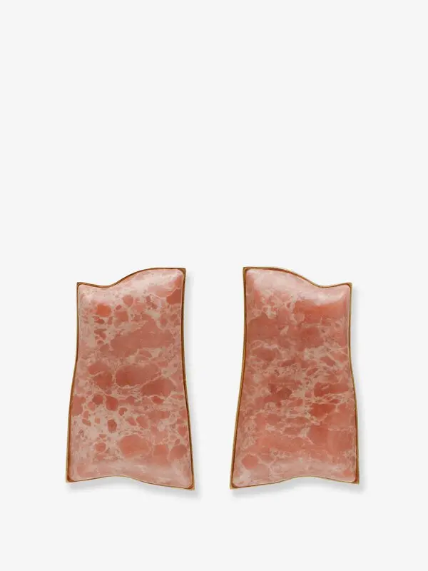 Cult Gaia Alaya Stone-effect Resin Earrings - Pink