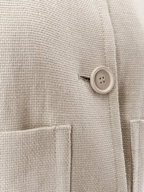 Max Mara Smmdattero Linen And Cotton Jacket