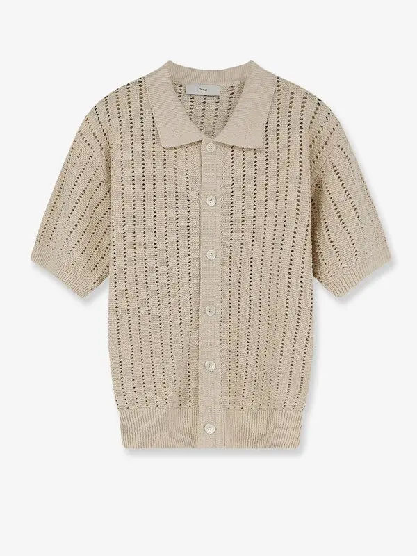 DUNST Openwork Cotton Cardigan