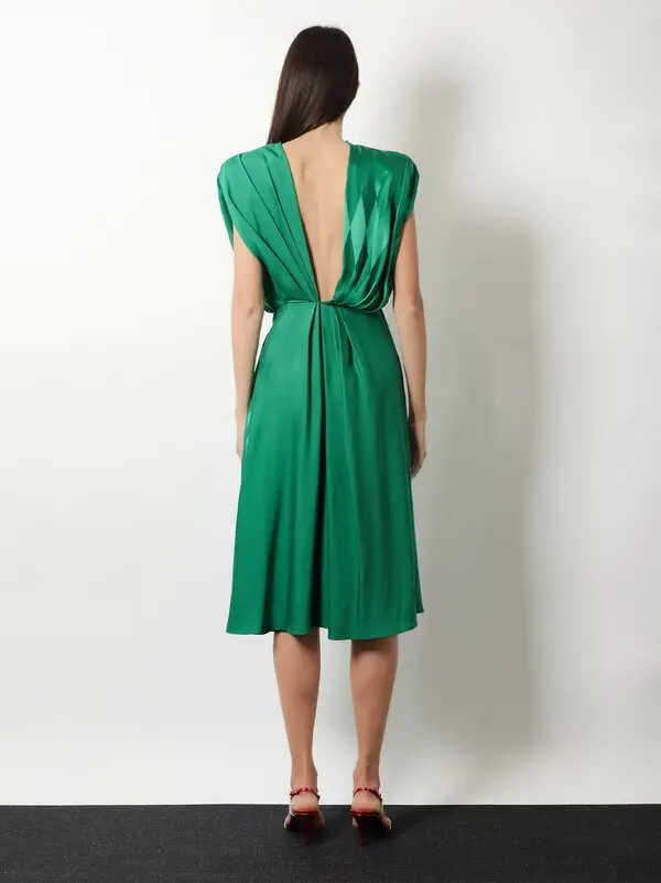 Versace Cocktail Viscose And Silk Dress