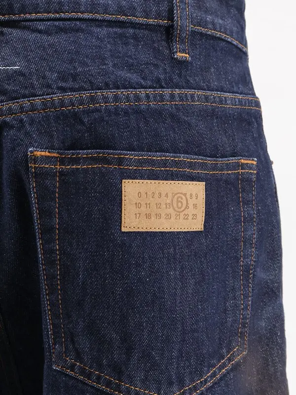 MAISON MARGIELA Straight Leg Jeans With Numeric Signature Tag