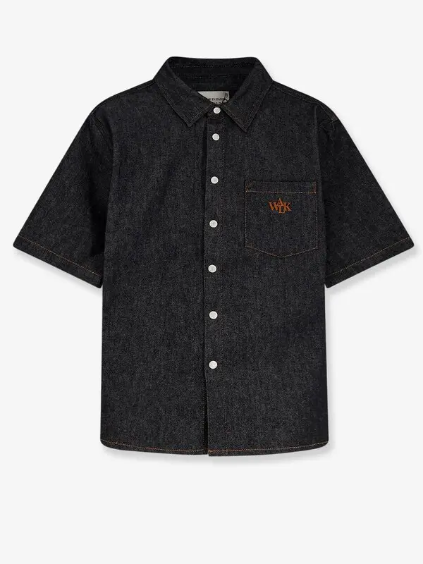 WALK IN PARIS Raw Denim Shirt - Blue