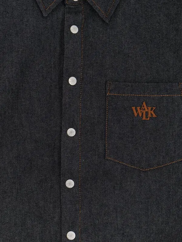 WALK IN PARIS Raw Denim Shirt - Blue