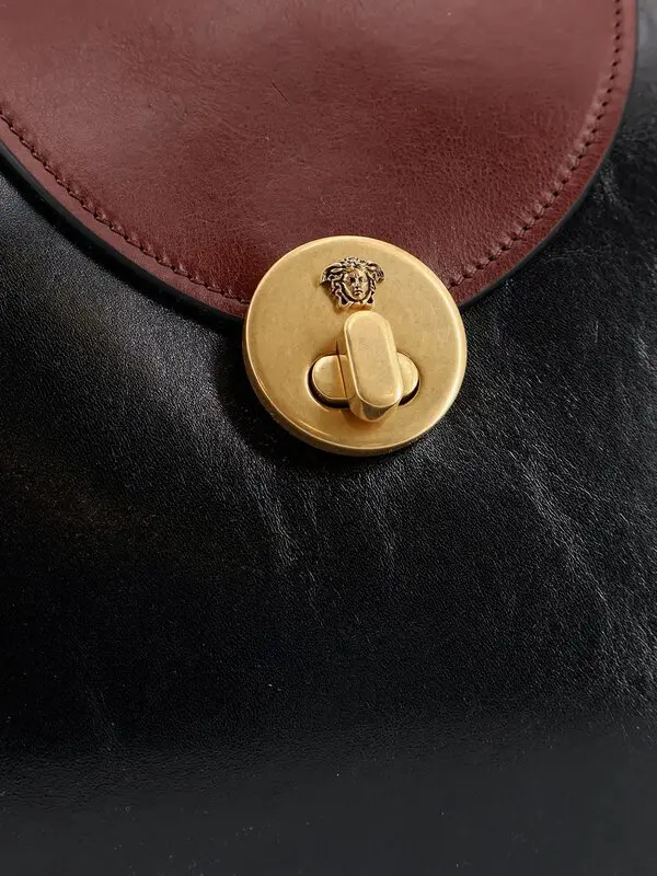 Versace Vivian Leather Shoulder Bag