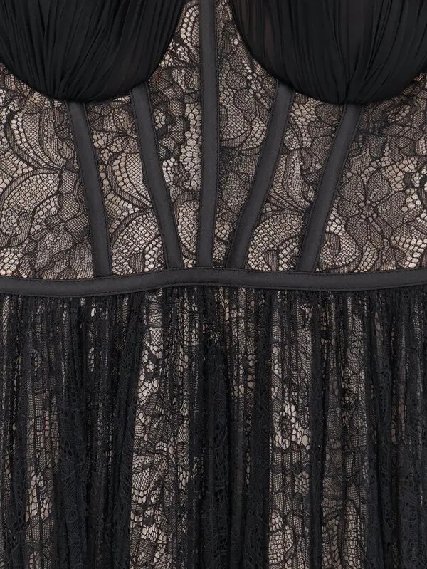 Elisabetta Franchi Lace Corset Dress