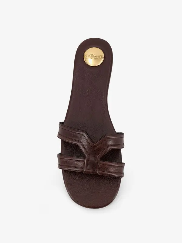 Saint Laurent Mabrouka Leather Sandals