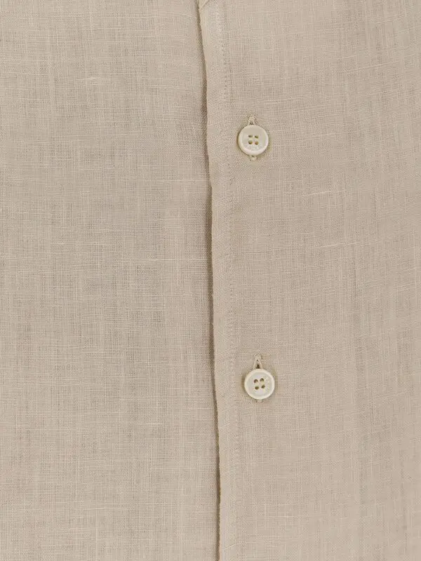 MC2 SAINT BARTH Raphael Linen Shirt - Beige