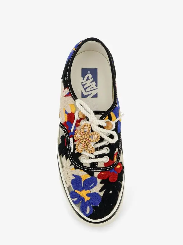 VANS Lx Authentic 44 Sneakers With Macramé Floral Detail