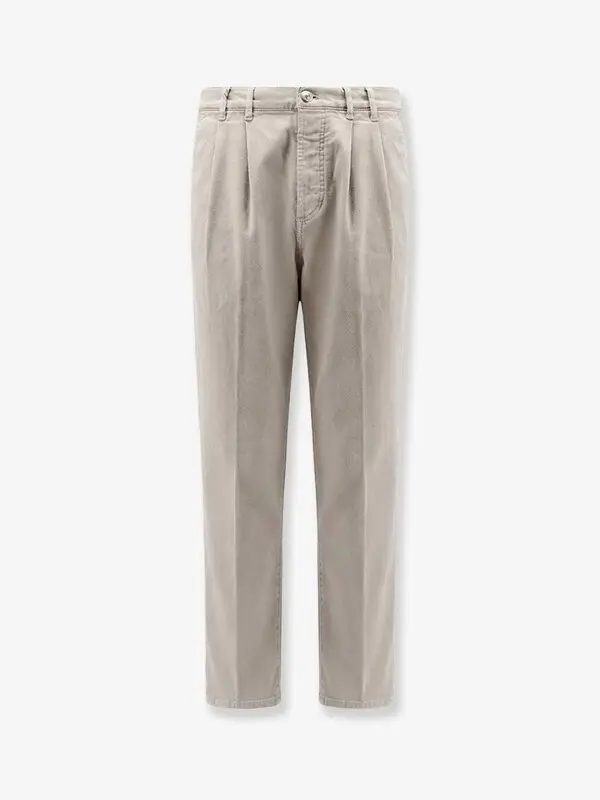 Brunello Cucinelli Stretch Canvas Trousers