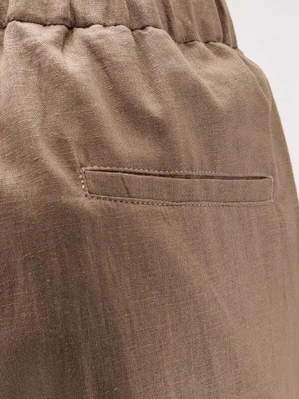 HEVO Torre Chianca Linen & Viscose Trousers