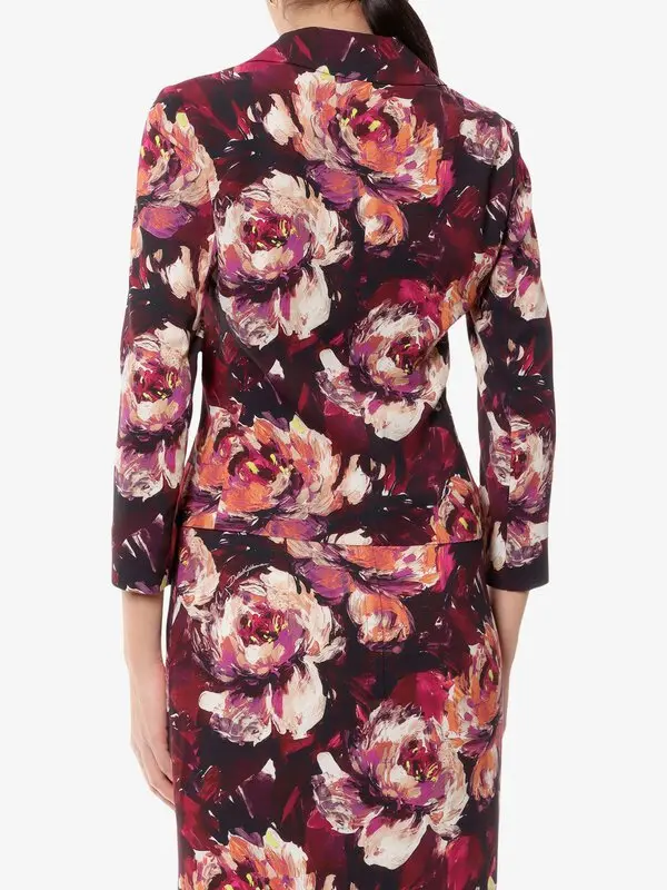 Dolce & Gabbana Peonie Flower Print Cady Blazer